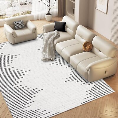 Spring Refresh Modern Geometric Area Rug 10x13 8x10 Soft Rug Non-Slip ...