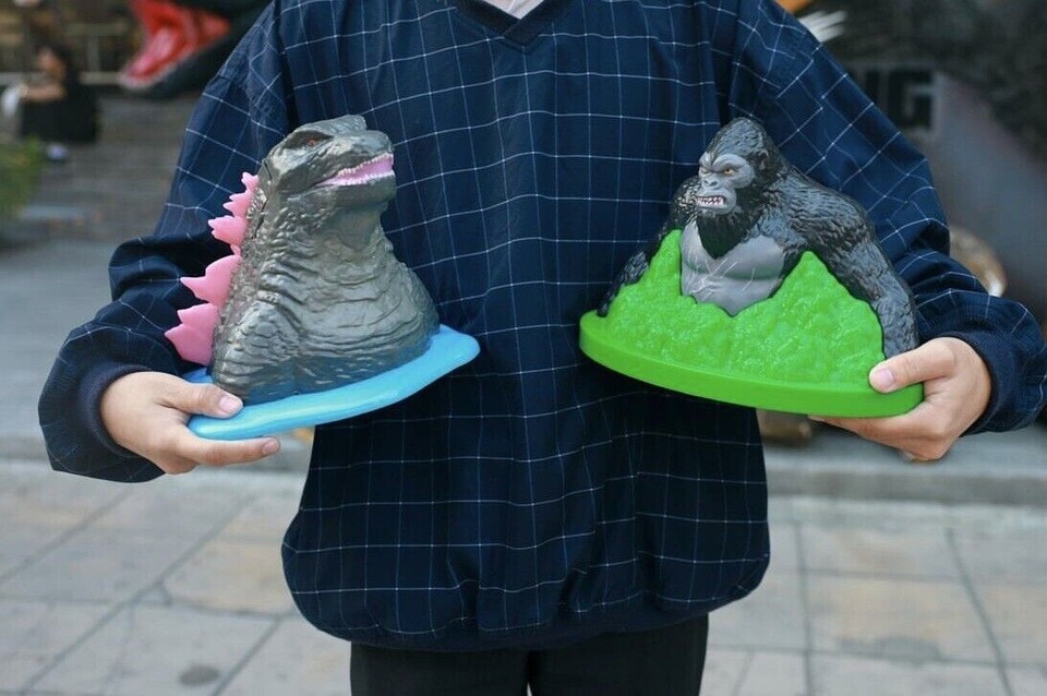 Godzilla x Kong The New Empire Movie 2024 Godzilla Popcorn Bucket ...