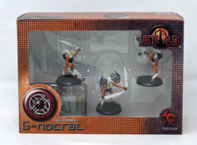 AT-43 COGS G-nocrat Hero Box OPEN BOX WITH CARDS RACKHAM MINIATURES | eBay