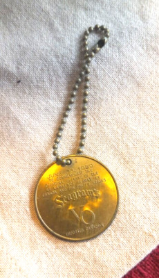 Vintage 1959 Seagrams St Lawrence Seaway Metal Token Keyring Keychain ...