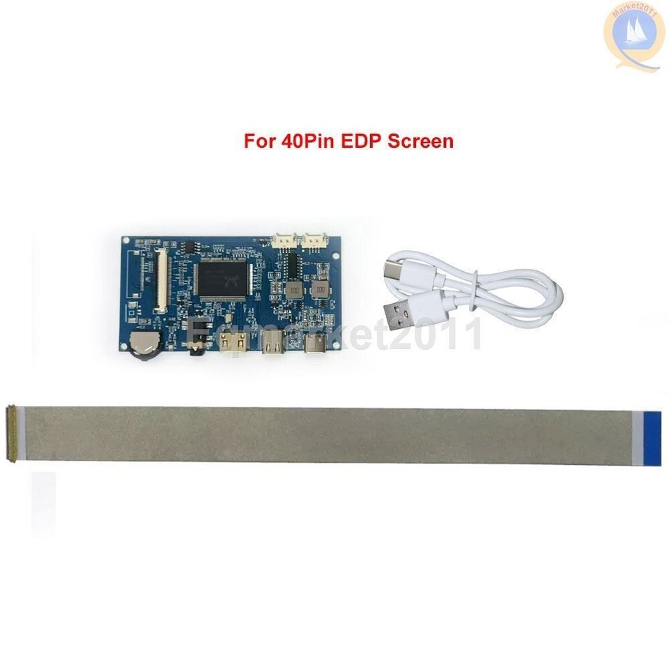 30Pin/40Pin EDP LCD Screen USB Type-C Cable Driver Controller Board kit ...