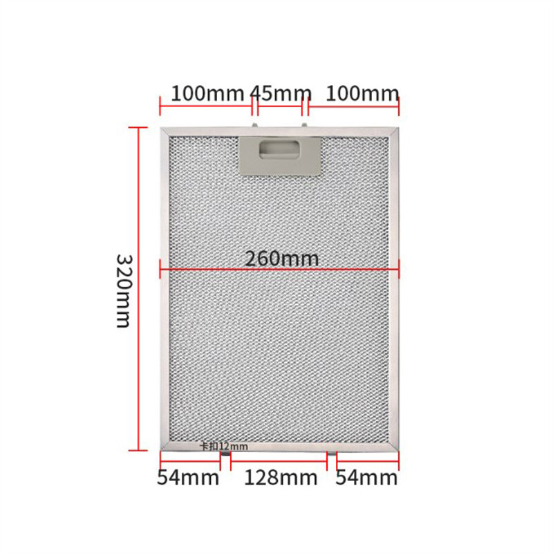 3x Cooker Hood Mesh Grease Filters for Kitchen Extractor Fan Filter 320 ...