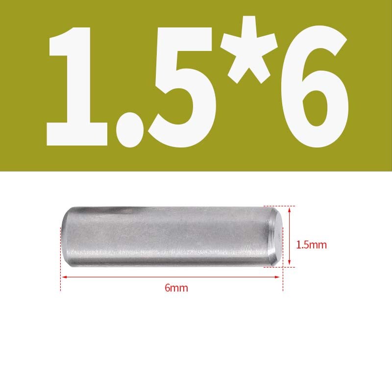 304 Stainless Steel Dowel Pins Metal Parallel Pins Dia:1mm-12mm Length ...