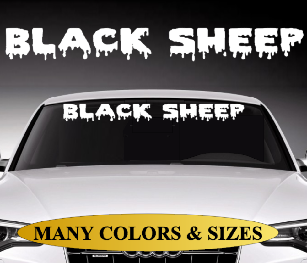 BLACK SHEEP Vinyl Decal Sticker Diesel Truck JDM Car Turbo Lifted Low ...