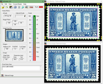 EzGrader: Stamp Grading/Centering Measurement Software | eBay