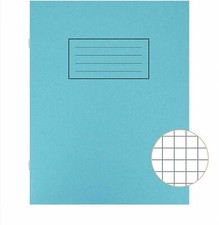 Blue A4 Maths Exercise Book With 64 Pages 5mm Squared Paper Joblot 25 ...