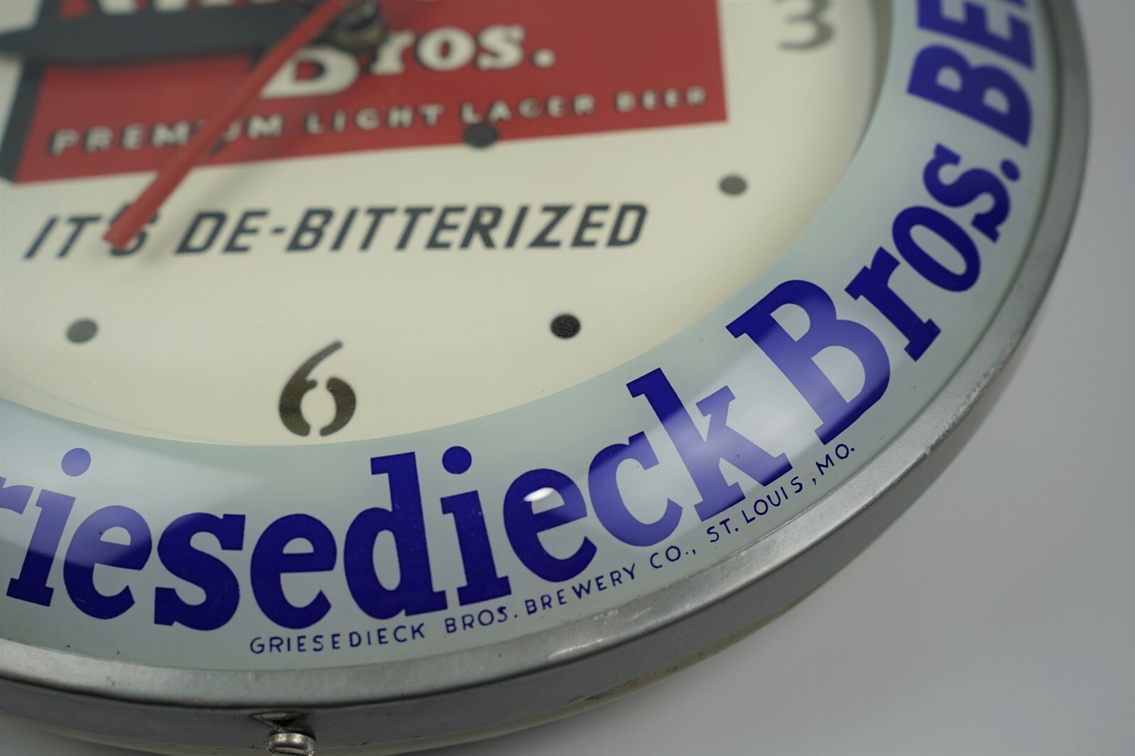 Griesedieck Bros. Clock At Any Time Say Griesedieck Bros Beer 1950's | eBay