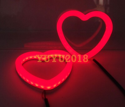 BT App Heart Shape Dynamic Flow Chase RGB Halo Ring Demon Angel Eye for ...