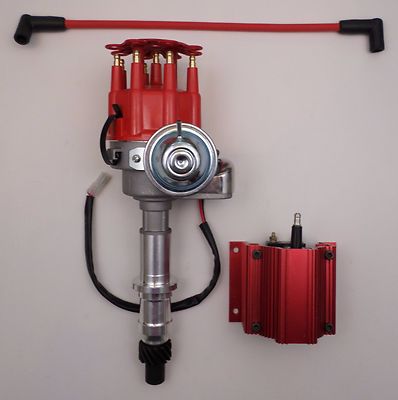 PONTIAC RED Small Cap HEI Ready-to-Run Distributor, Coil 301-326-350 ...