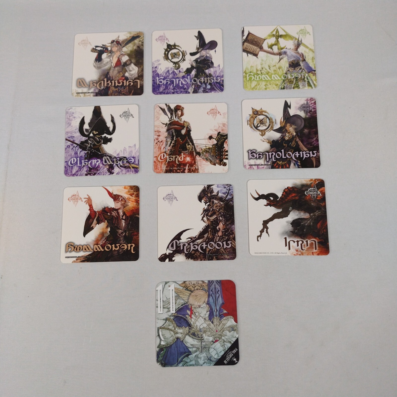 Final Fantasy XIV 14 FFXIV Eorzea Cafe Coasters Set Lot of 10 Jobs ...