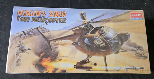 Vintage 1988 Academy Hughes 500D TOW Model Helicopter Kit # 1644 - 1 ...