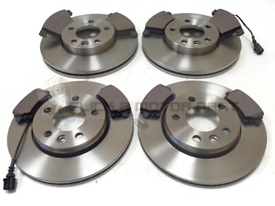 VW TRANSPORTER T5 2.0 TDi FRONT AND REAR BRAKE DISCS & PADS (CHECK DISC ...