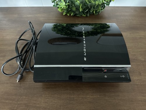 Sony PlayStation 3 Fat PS3 60GB Black Console Gaming System Only ...