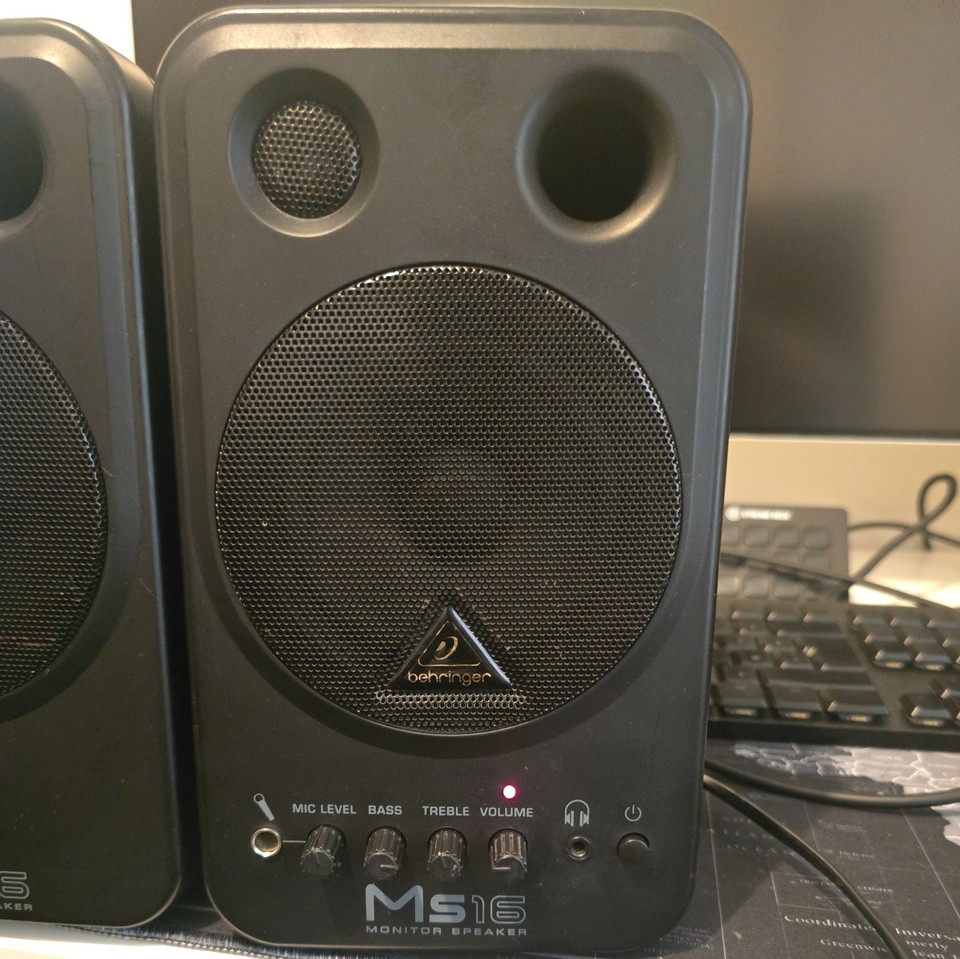 Behringer MS16 Active Monitor Speakers | eBay UK