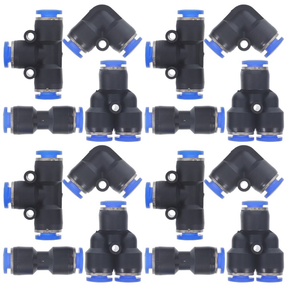20Pcs Air Tool Fittings Quick Connect Pneumatic Connectors for Air Hose ...