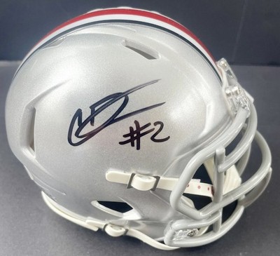 Caleb Downs Signed Autographed Ohio State Buckeyes Mini Helmet Psa/Dna ...