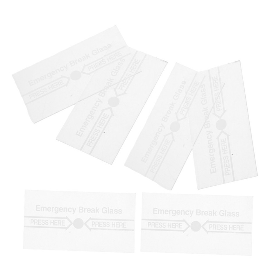 6pcs Emergency Break Glass: Fire Alarm Break Glass Replacement - Manual ...