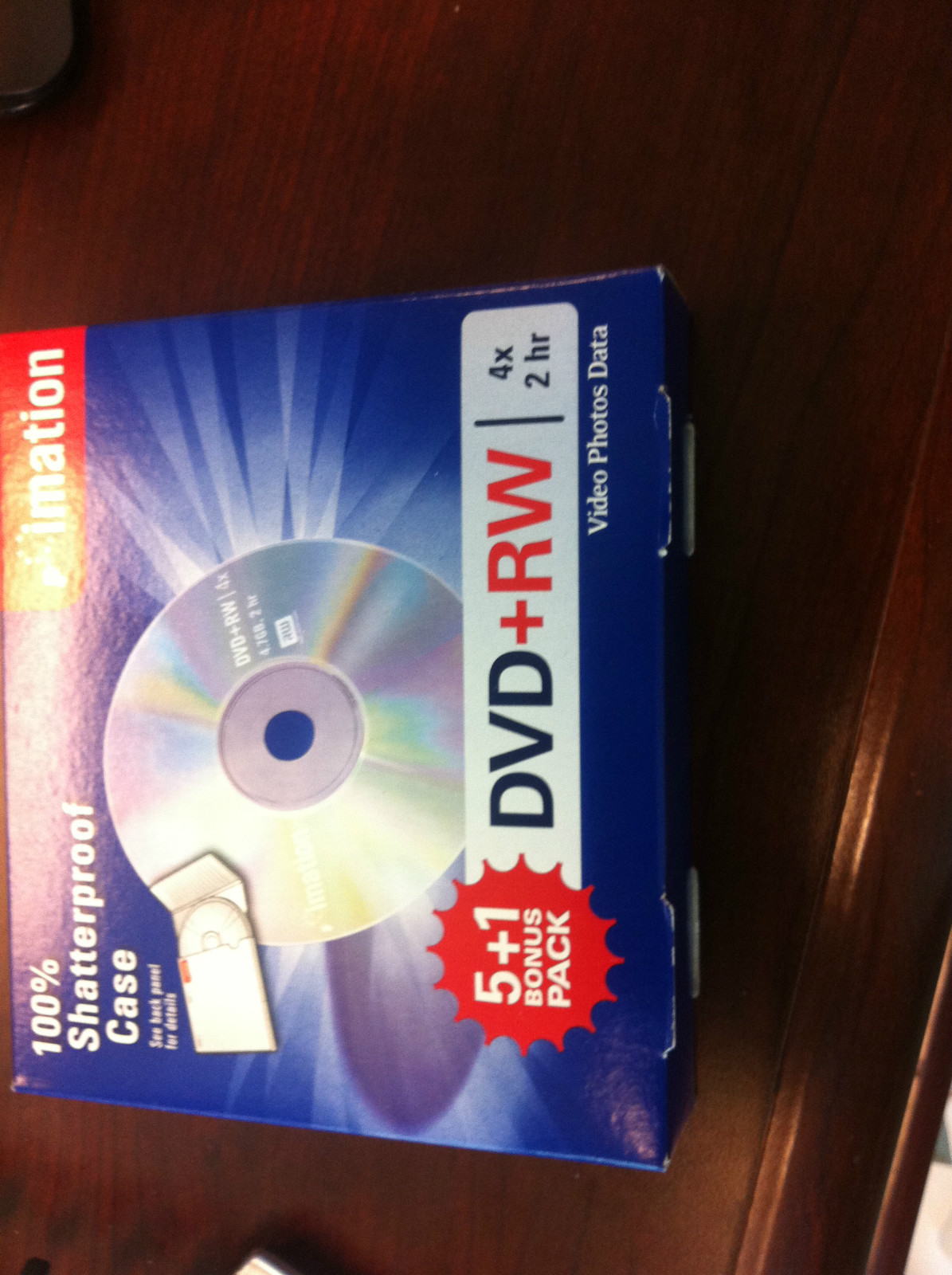 12 Imation DVD+RW 4X, 4.7GB, 2 hr with 100% Shatterproof Eco-Friendly ...