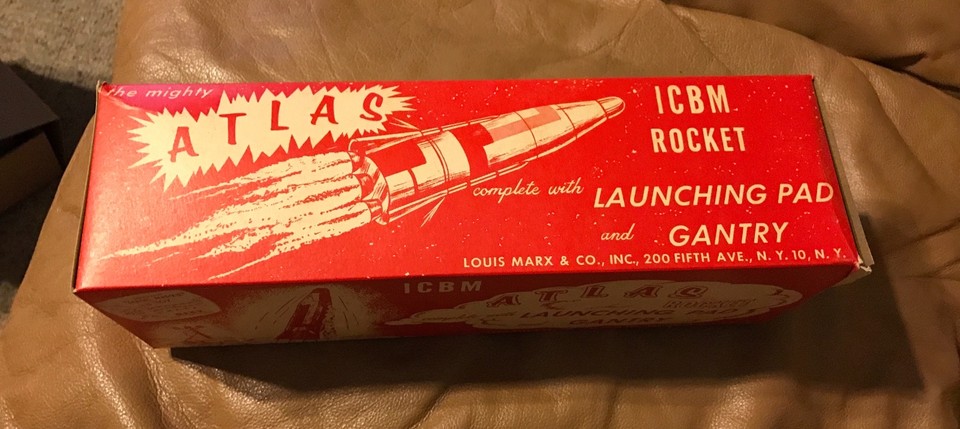 Marx Extremely Rare VINTAGE ICBM Rocket with Launching Pad and Gantry ...