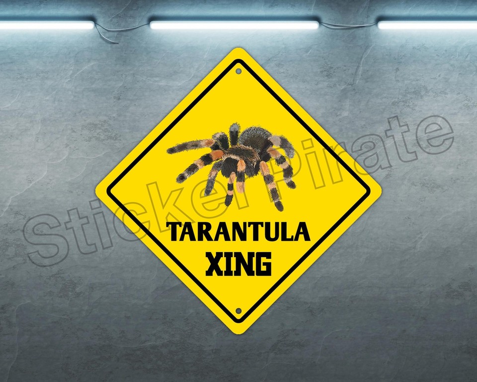 *Aluminum* Tarantula Crossing Funny Metal Novelty Sign 12"x12" | eBay