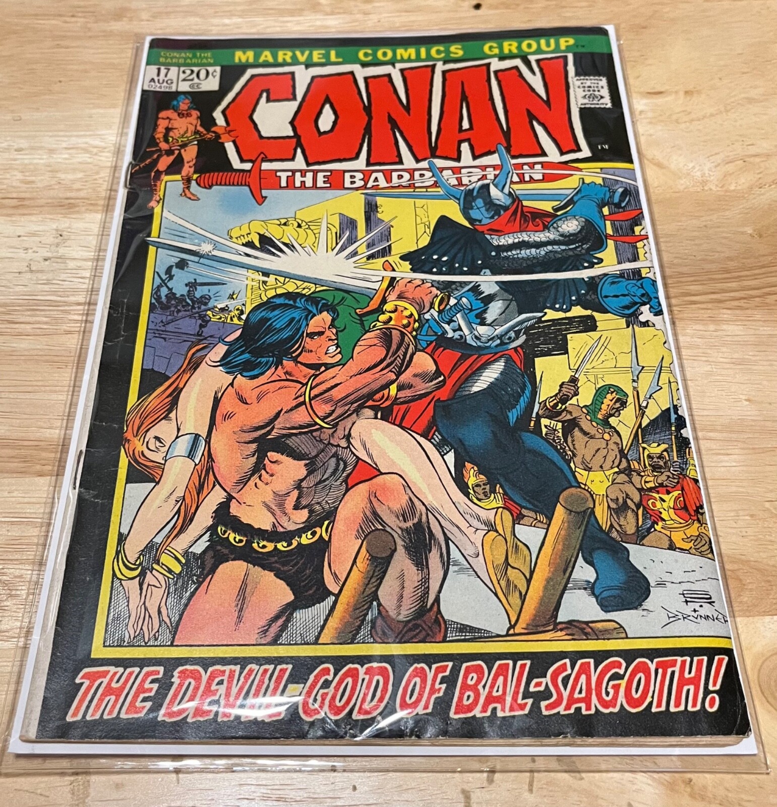 CONAN THE BARBARIAN #17 THE DEVIL-GOD OF BAL-SAGOTH! GIL KANE BRONZE ...