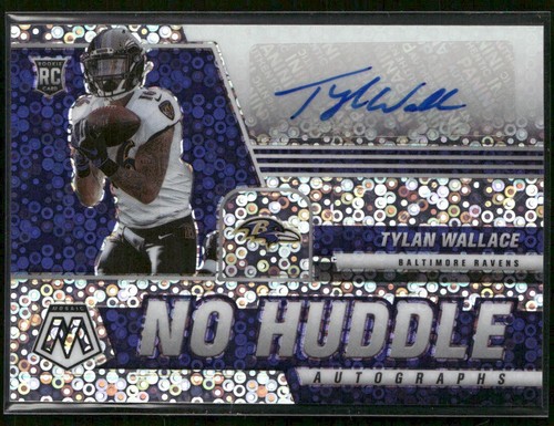 2021 Panini Mosaic No Huddle Autograph Tylan Wallace #ANH-TW Baltimore ...