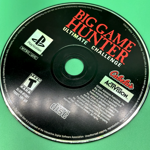 Cabela's Big Game Hunter: Ultimate Challenge For PlayStation 1 PS1 ...
