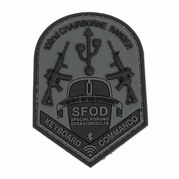 102nd Chairborne Ranger Morale Patch Swat Color Hook + Loop 2" x 3 ...