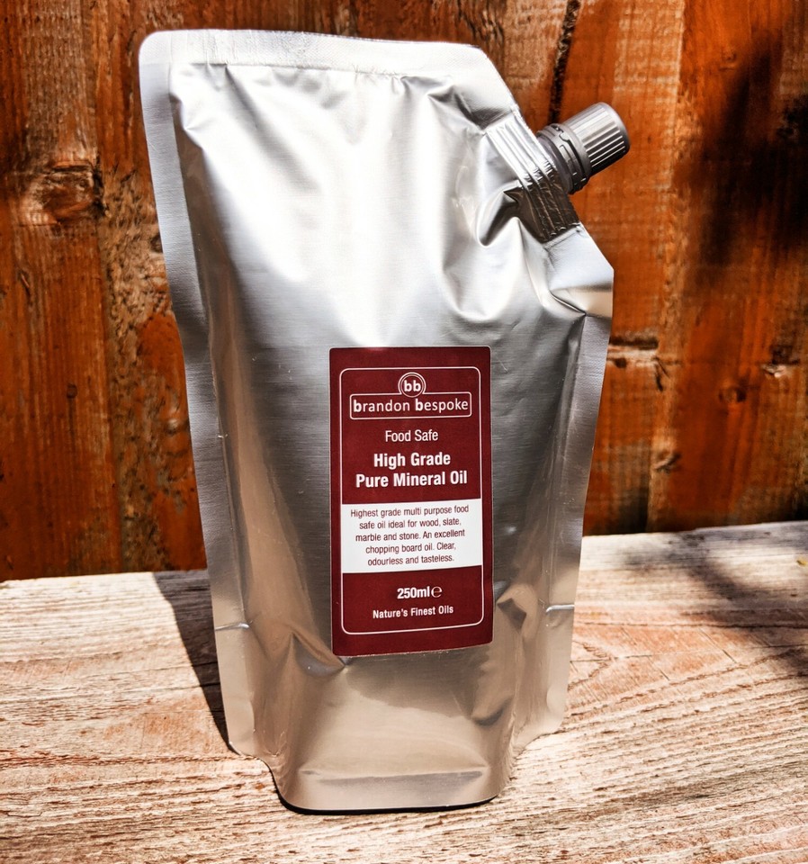 Brandon Bespoke 100% Pure Mineral Oil 250ml - Chopping Board Oil - Food ...