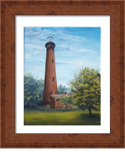 Currituck Beach Lighthouse Landscape Oil Painting Fine Art by Teresa ...