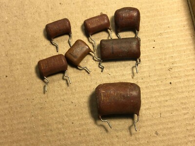 7 Mixed Brown Drop Capacitors .15 .1 .47 Tube Amp Tone Caps Paktron | eBay