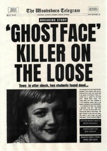 1996 Scream Woodsboro Telegram Ghostface Killer On The Loose Casey ...