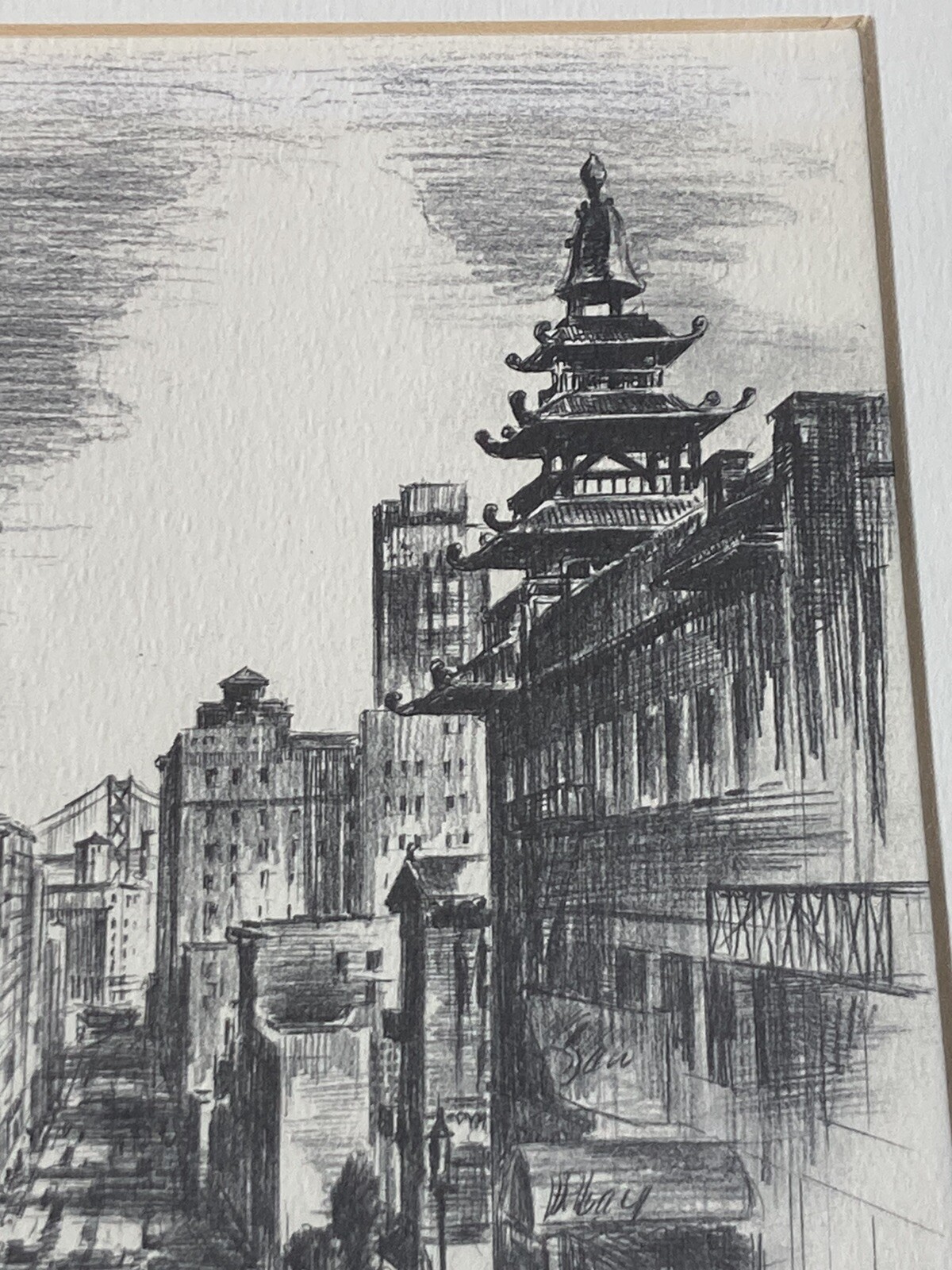 c.1940’s Artist Alexander Alec Stern Etching Signed San Francisco ...