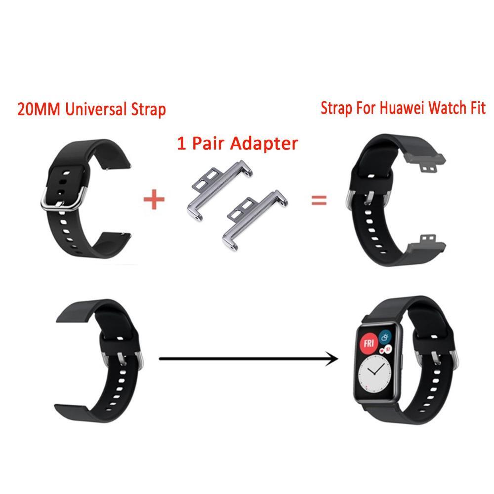 Wristband 20 MM Linker Watch Band Adapter Strap Connector For Huawei ...