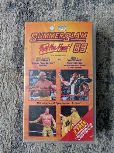WWF WWE Summerslam 89 1989 Rare UK VHS Hulk Hogan Zeus Macho Man Retro ...