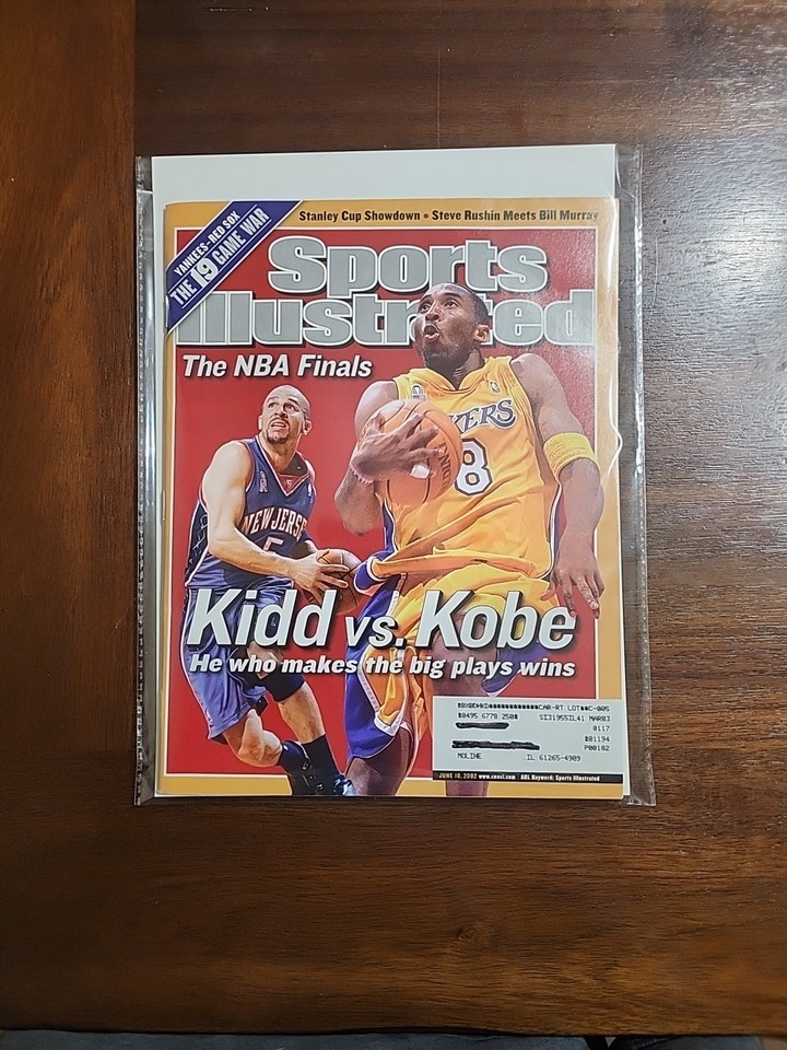 2002 June 10, Sports Illustrated Magazine, Kidd vs. Kobe NBA Finals | eBay