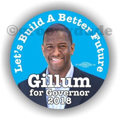 Andrew Gillum 2018 Governor Build Florida 3" Cello Photo Campaign ...