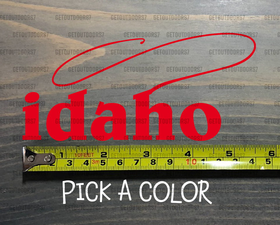 Fly Fishing Idaho Sticker Decal Line Trout Rainbow Hunter Abel Reels ...