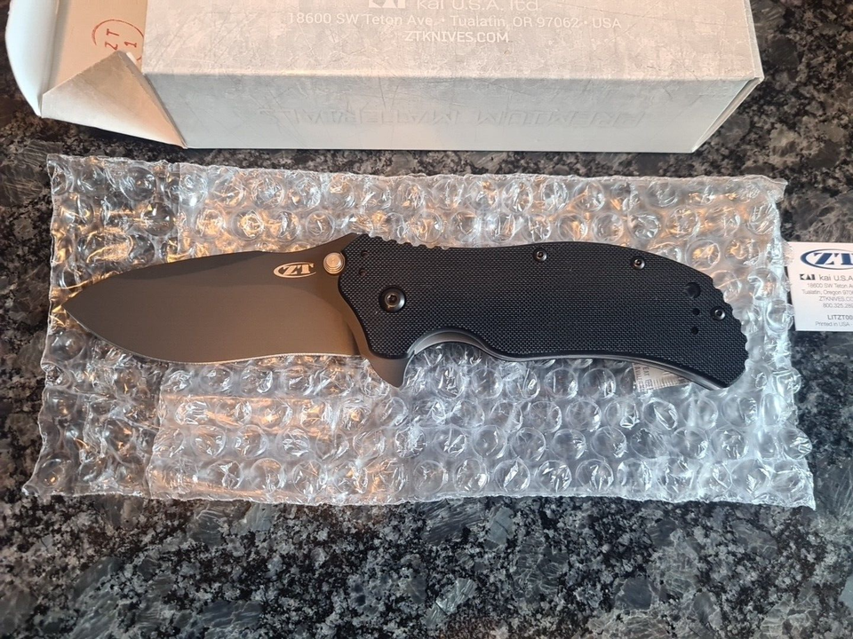 Zero Tolerance ZT Black Ken Onion G-10 G10 S30V EDC Pocket Knife 0350 ...