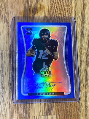 2020 Steven Montez NFL Leaf Metal Draft Rookie Blue RC Auto 13/35 ...