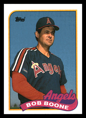1989 Topps Bob Boone #243 NM-MINT California Angels | eBay