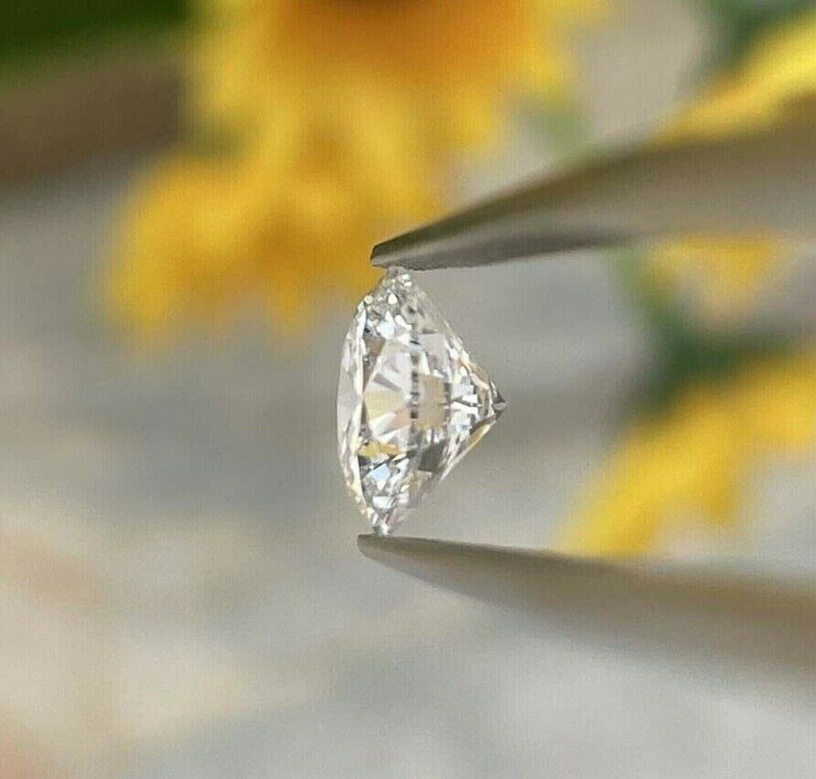 100% Natural White Diamond VVS1 D Grade 2.04 Ct Certified + 1 Free Gift ...