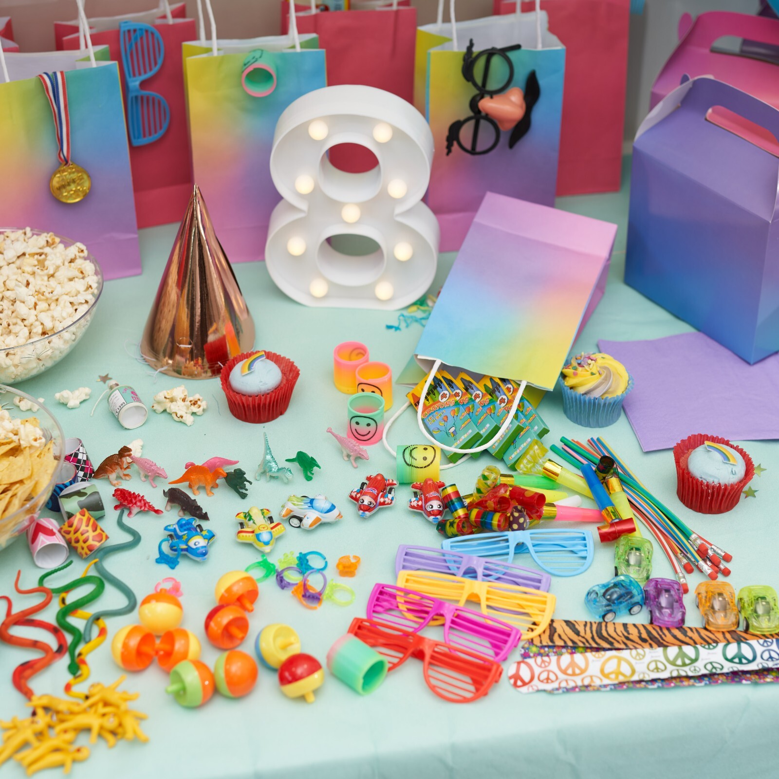 100 x Lucky Dip Box Prizes Tombola Party Bag Fillers Toys Pinata Loot ...