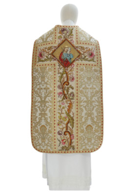 New Catholic Gold/white European Roman Fiddleback Vestment Chasuble IN ...