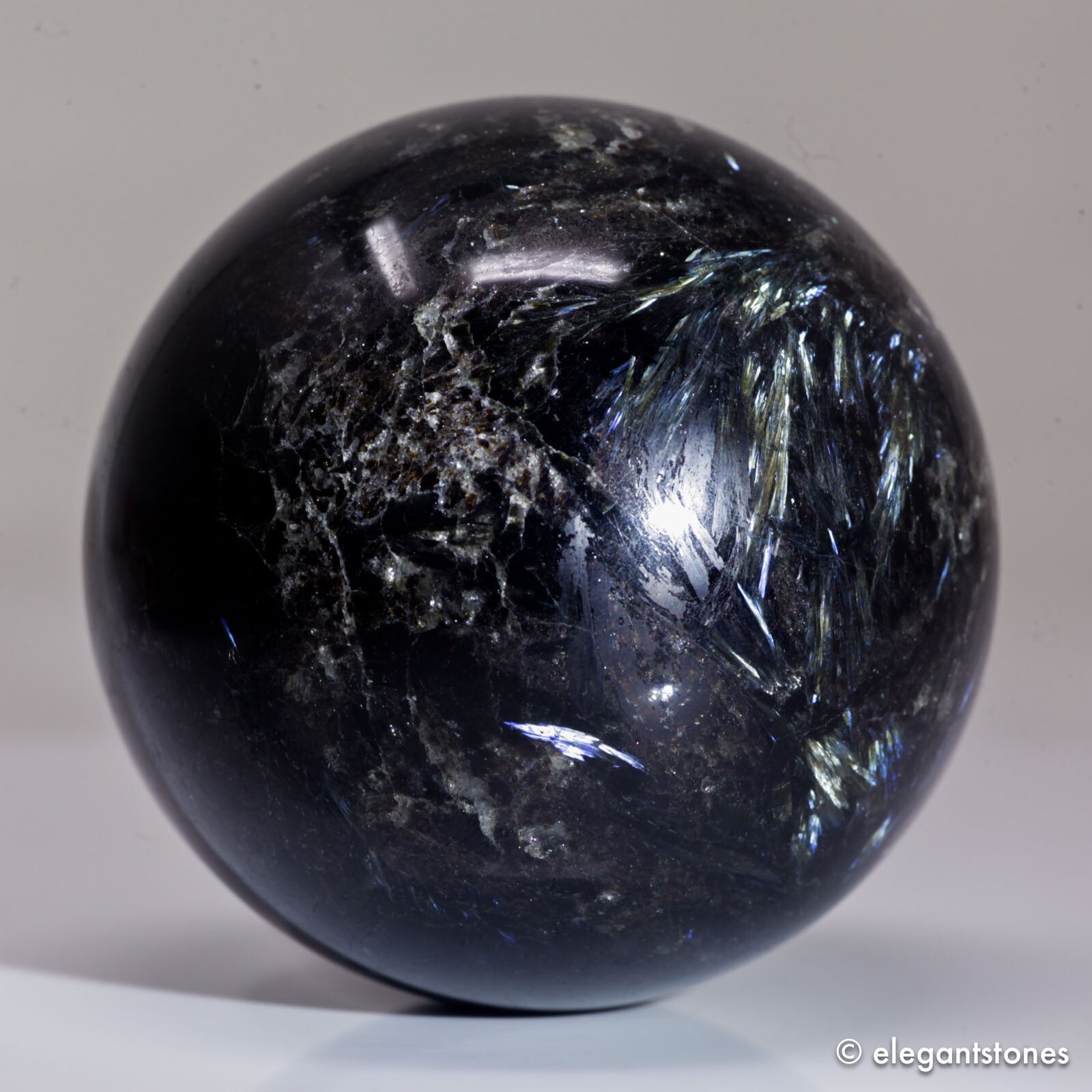 545g69mm Astrophyllite Sphere Crystal Ball Stone Fireworks Quartz ...