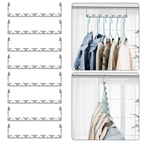 Magic Clothing Hangers Space Saving Sturdy Metal Hangers Wardrobe ...