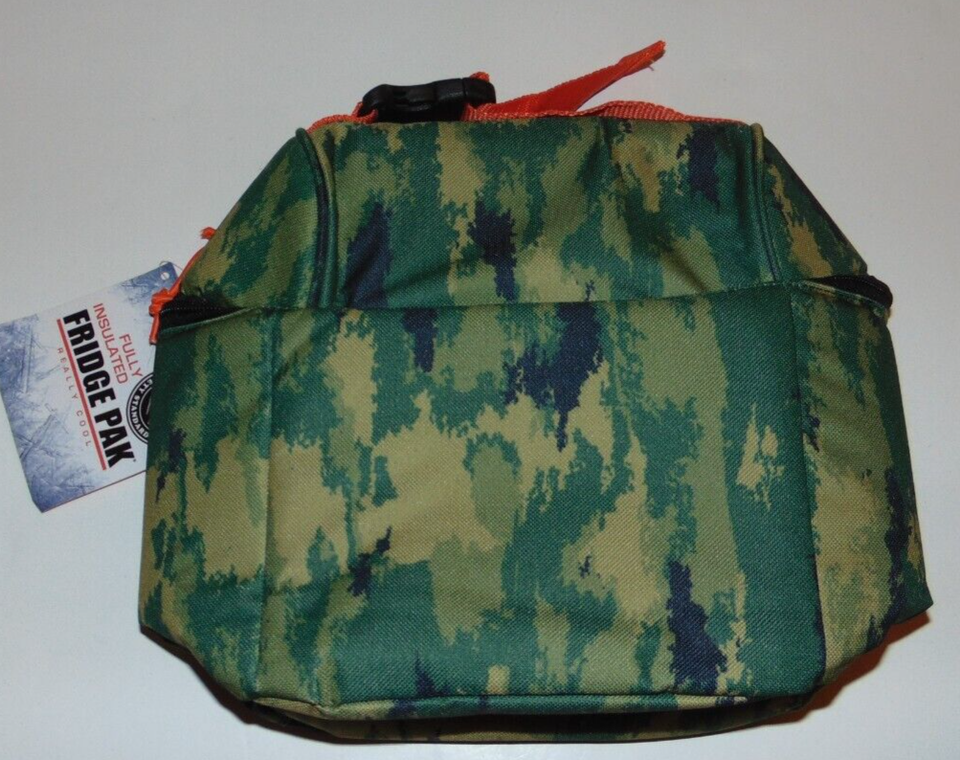 ~NWT Boys FRIDGE PAK Really Cool Fully Insulated Camo Lunch Box/Pail ...