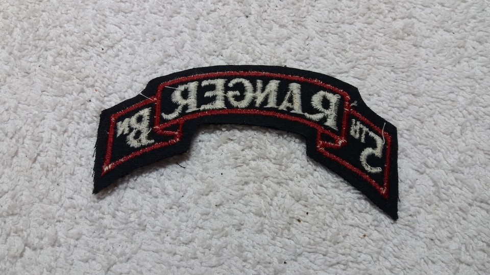 WW2 US Army 5th Ranger Battalion SSI Scroll Patch Embroidered Felt No ...