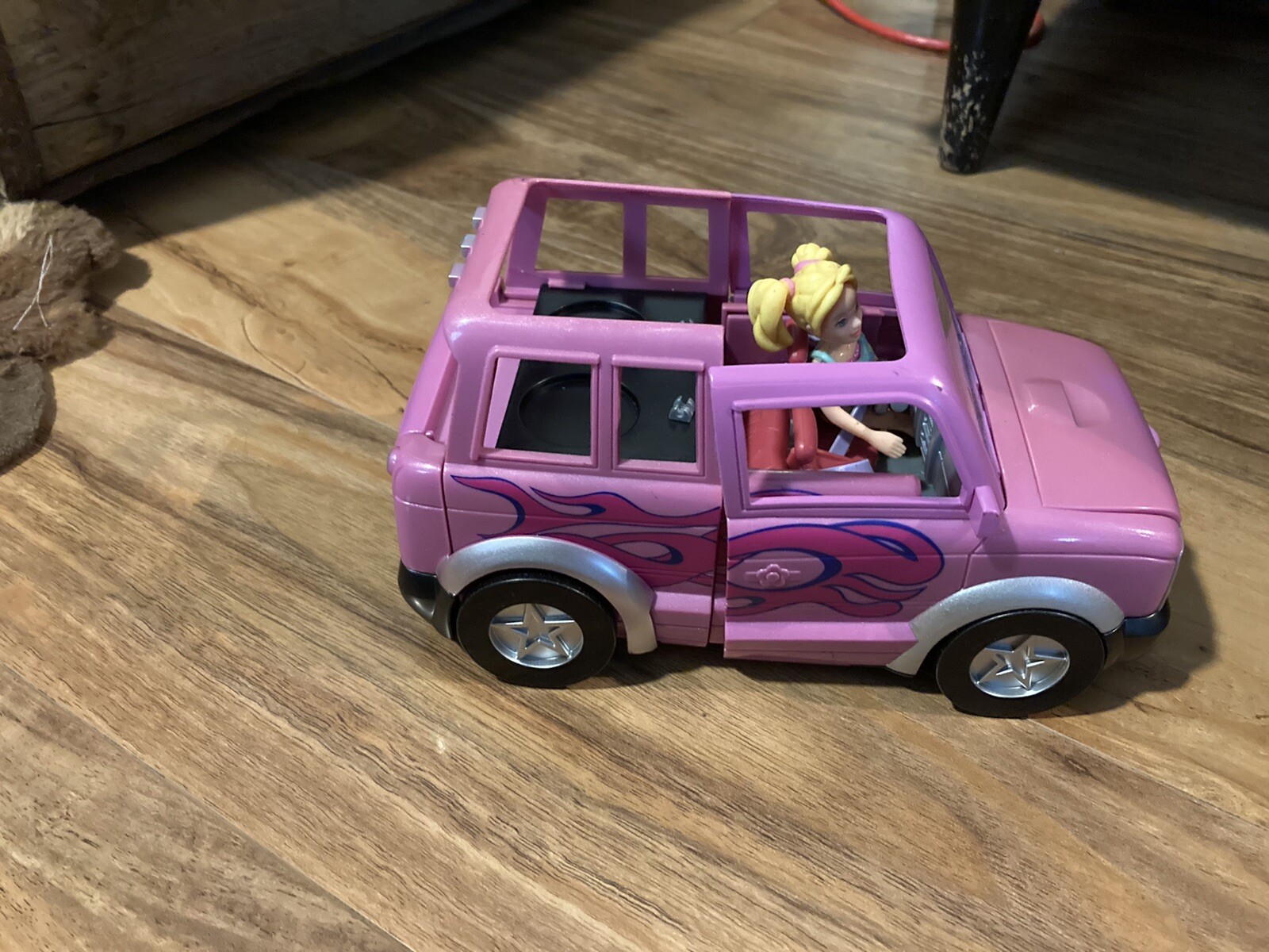 Polly Pocket Party Pink Stretch Limo Doll Convertible Car & Doll | eBay