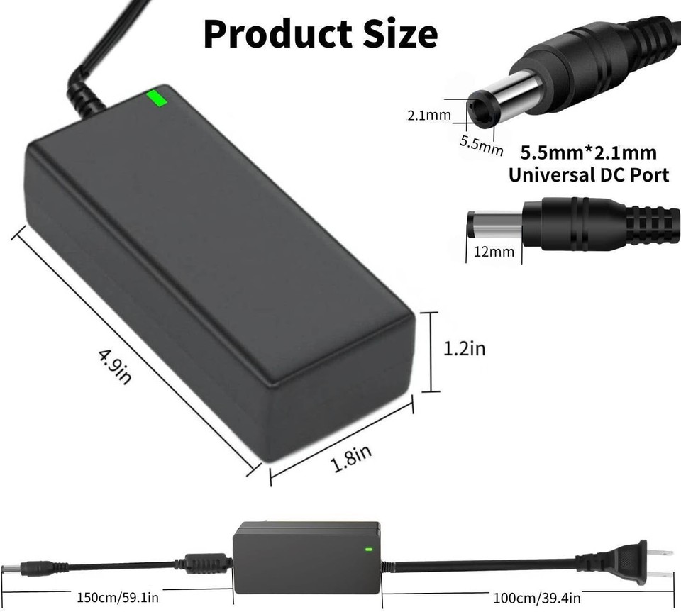 For Logitech G920 G29 Power Supply, 24V Power Adapter for Logitech ...